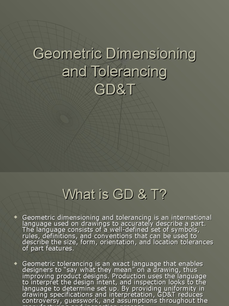 Geometric Dimensioning and Tolerancing GD&T | PDF | Geometry | Space