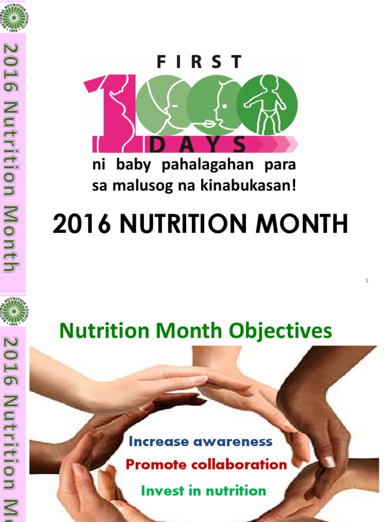 Final PPT 2016 NM - First 1000 Days | PDF | Breastfeeding | Malnutrition