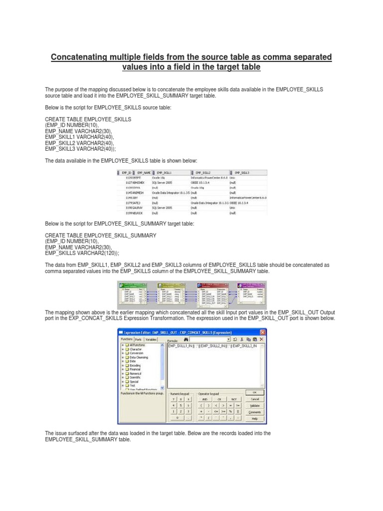 Informatica Scenarios - III | PDF | String (Computer Science) | Comma