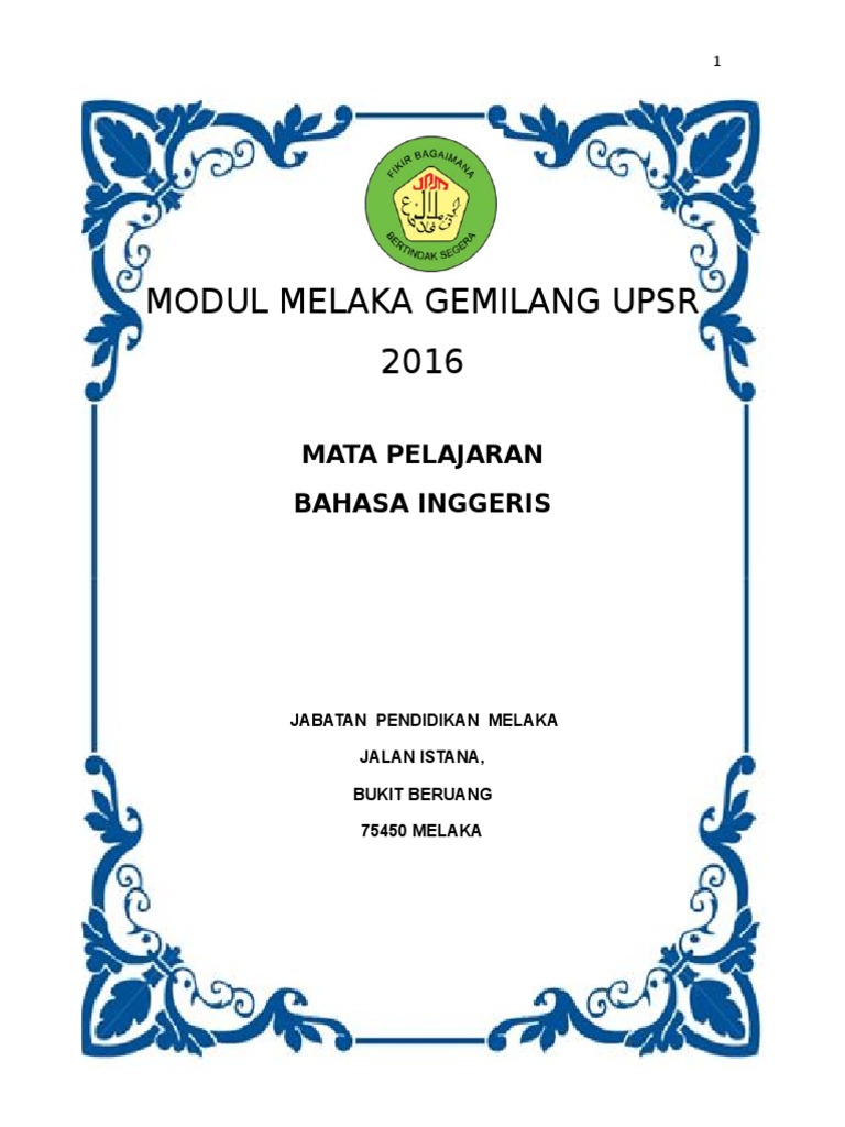 UPSR English Study Guide | PDF | Perfect (Grammar) | Grammatical Tense