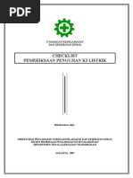 FORM Checklist Panel Listrik | PDF