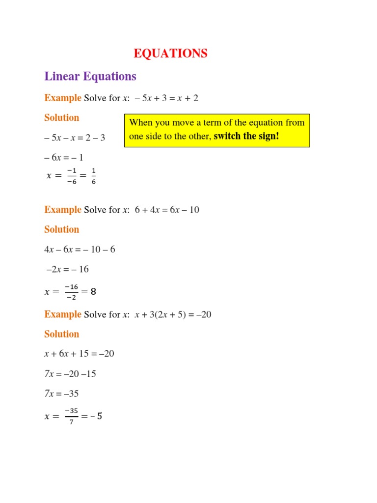 SAT ACT Equations | PDF | Quadratic Equation | Equations