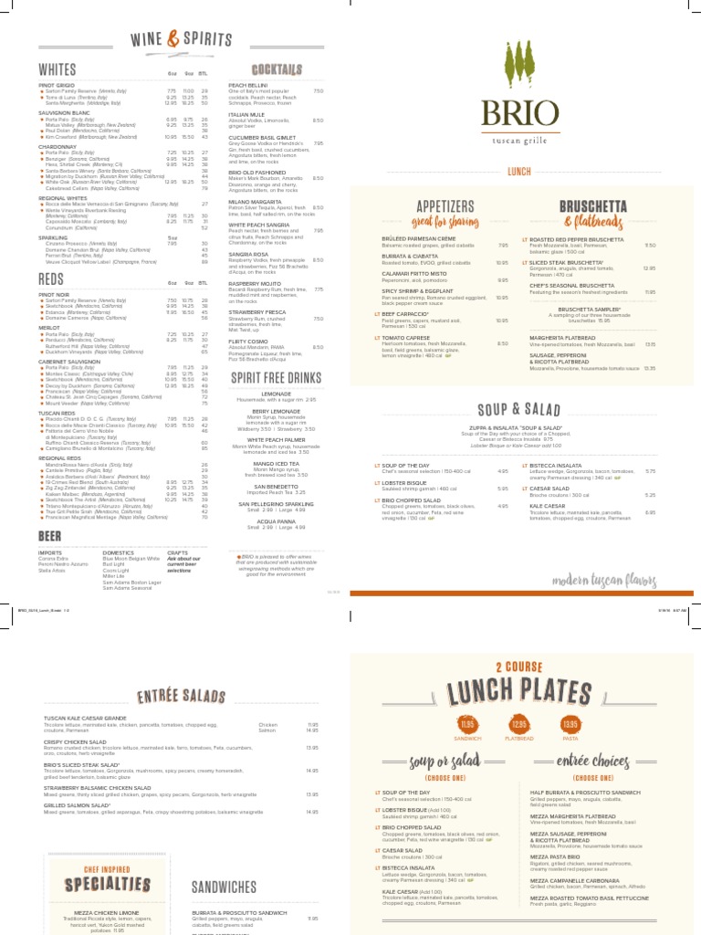 Brio Lunch | PDF