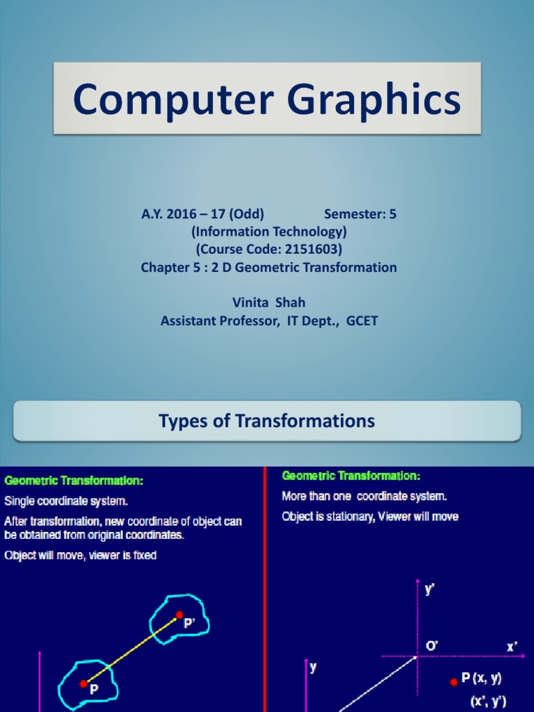 2D Transformations | PDF