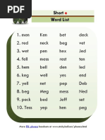 83 VCCV Words List | PDF