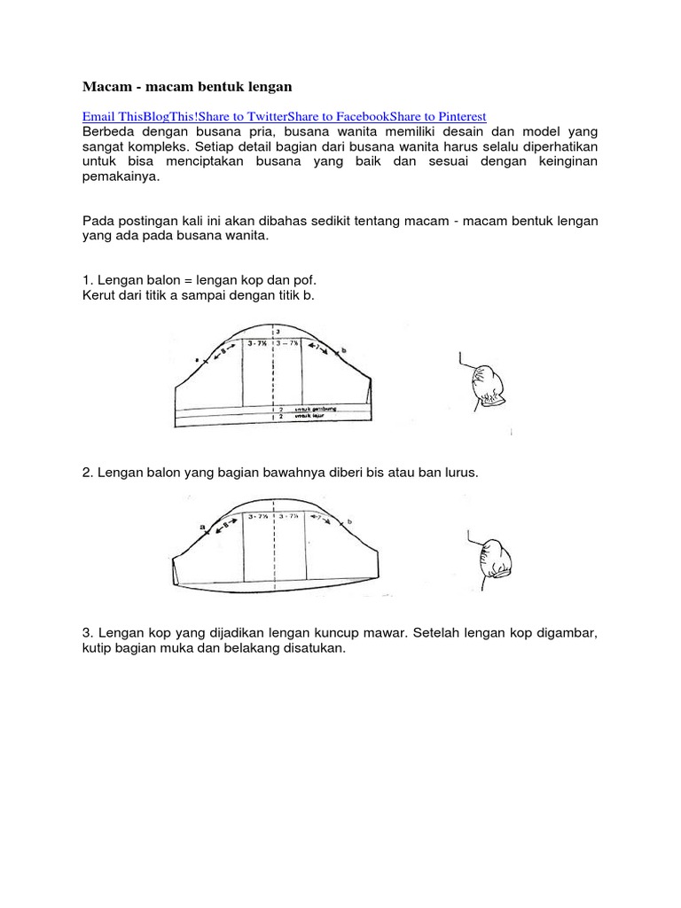 Macam - Macam Lengan | PDF