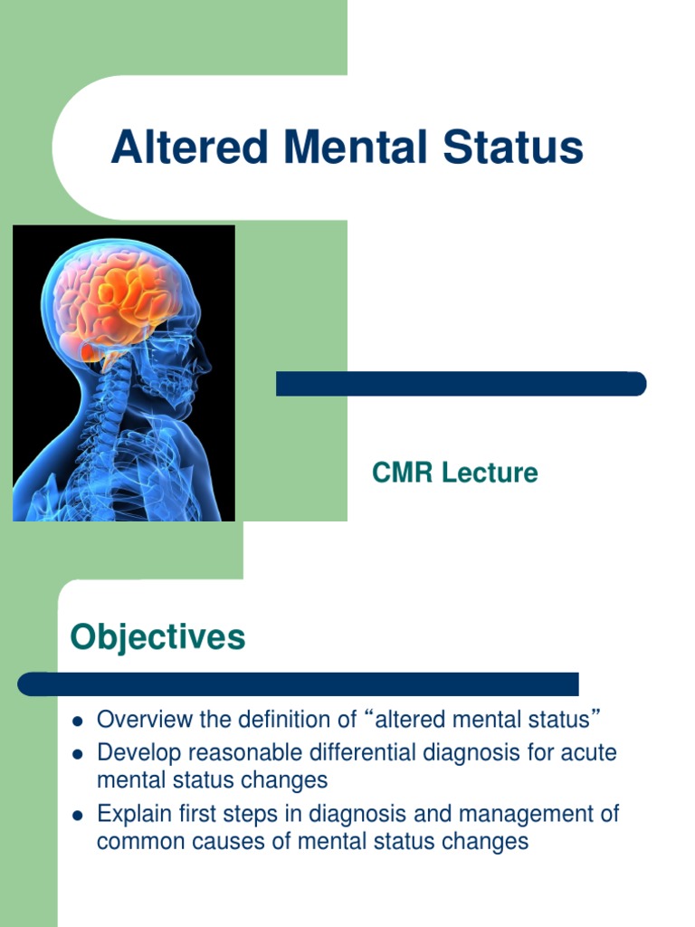 Altered Mental Status CMR1 | Shock (Circulatory) | Hypoxia (Medical)