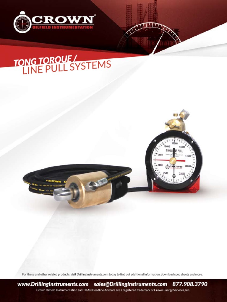 Tong Line Pull and Torque Systems | PDF