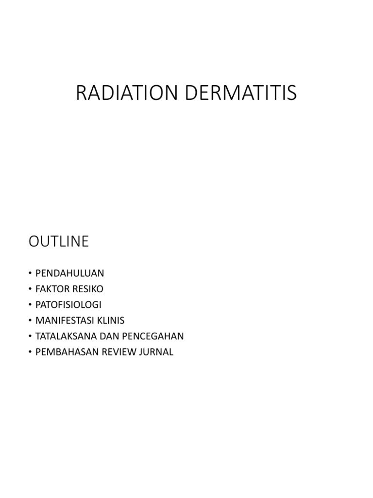 Penanganan Radiation Dermatitis pada Kanker | PDF | Sains & Matematika