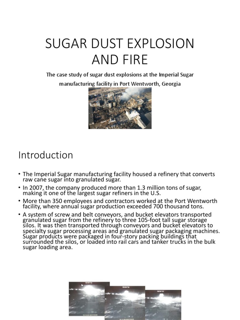 Imperial Sugar Dust Explosion Analysis | PDF | Sugar | Diet & Nutrition