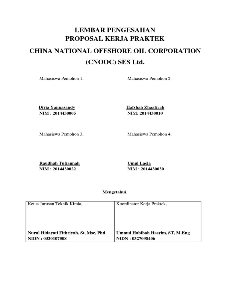 Lembar Pengesahan | PDF