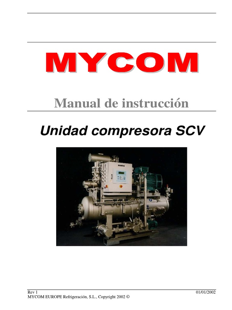 Manual Compresor Mycom PDF | PDF