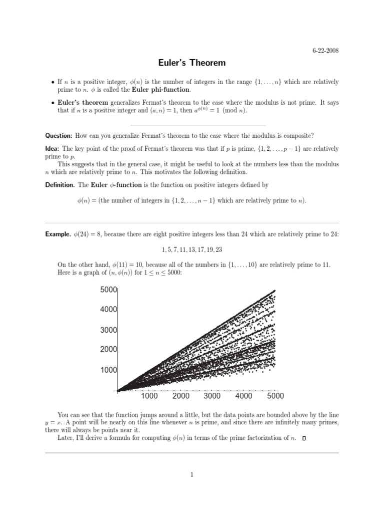 Euler | PDF | Prime Number | Numbers