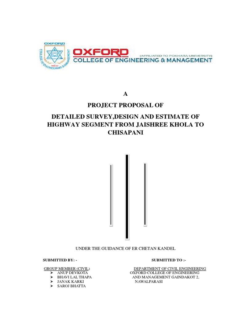 1 Proposal | PDF | Surveying | Topography