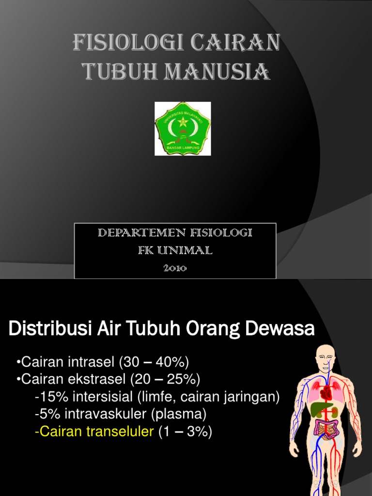 DISTRIBUSI DAN DINAMIKA CAIRAN TUBUH | PDF