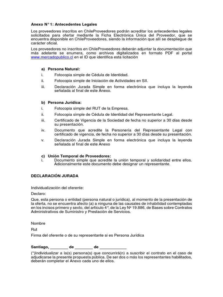 Anexos en Word | Documento | Negocios