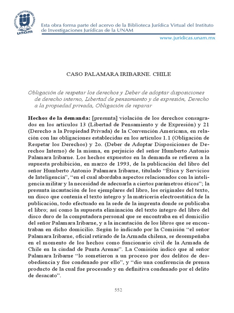 Caso Palamara Iribarne - Chile | PDF | Evidencia (ley) | Derecho penal