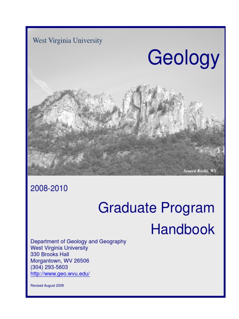 Geology: Graduate Program Handbook | PDF | Thesis | Graduate School