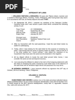 Complaint With Writ of Replevin | PDF | Affidavit | Common Law