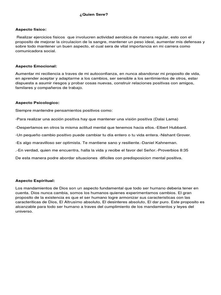 Quien Sere | PDF
