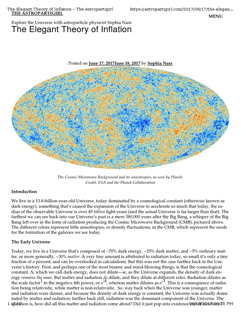Inflation for Dummies | Inflation (Cosmology) | Big Bang