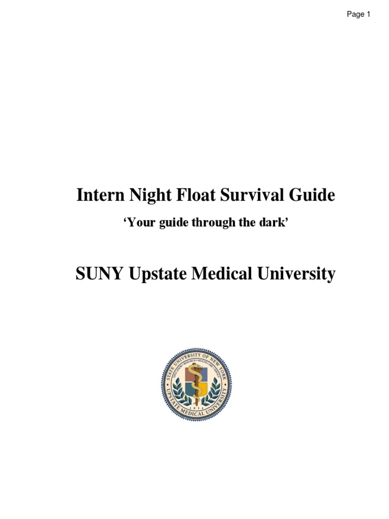 Night Float Survival Guide | PDF | Hypoglycemia | Opioid