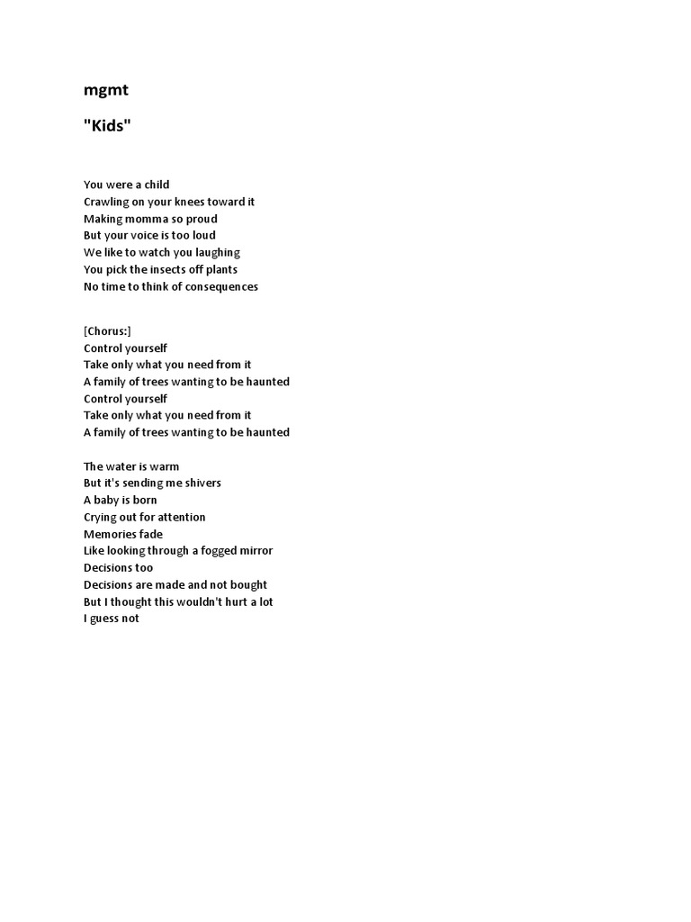 Kids Poem About Growing Up and Making Choices | PDF