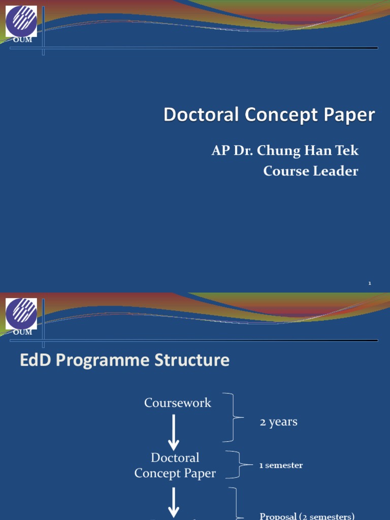 EdD Concept Paper Guidelines | PDF | Thesis | Concept
