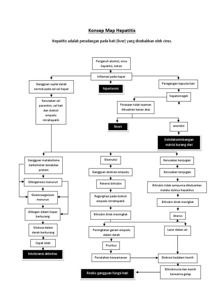 Konsep Map Hepatitis Baruuuuuuuuu | PDF