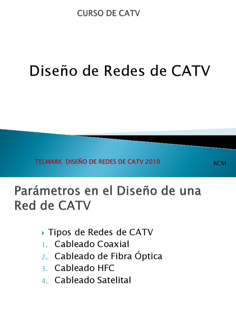 Diseño de Catv | PDF | Televisión por cable | Televisión