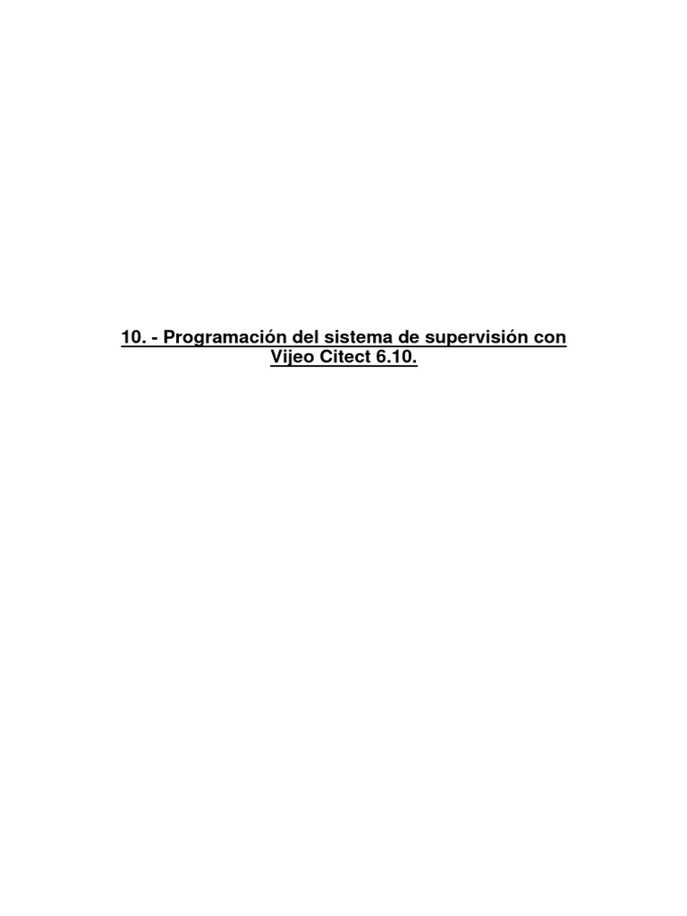 Guía de Vijeo Citect 6.10 | PDF | Scada | Áreas de informática