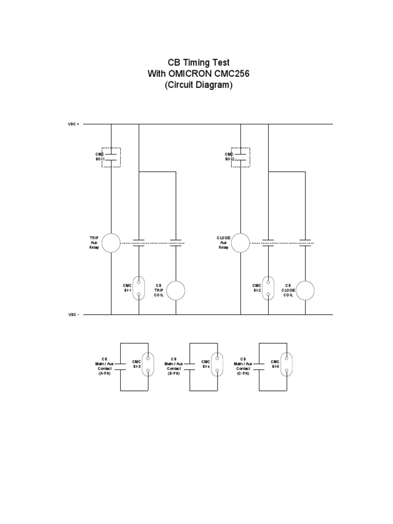CB Timing Test - Circuit Diagram | PDF | Relay | Components