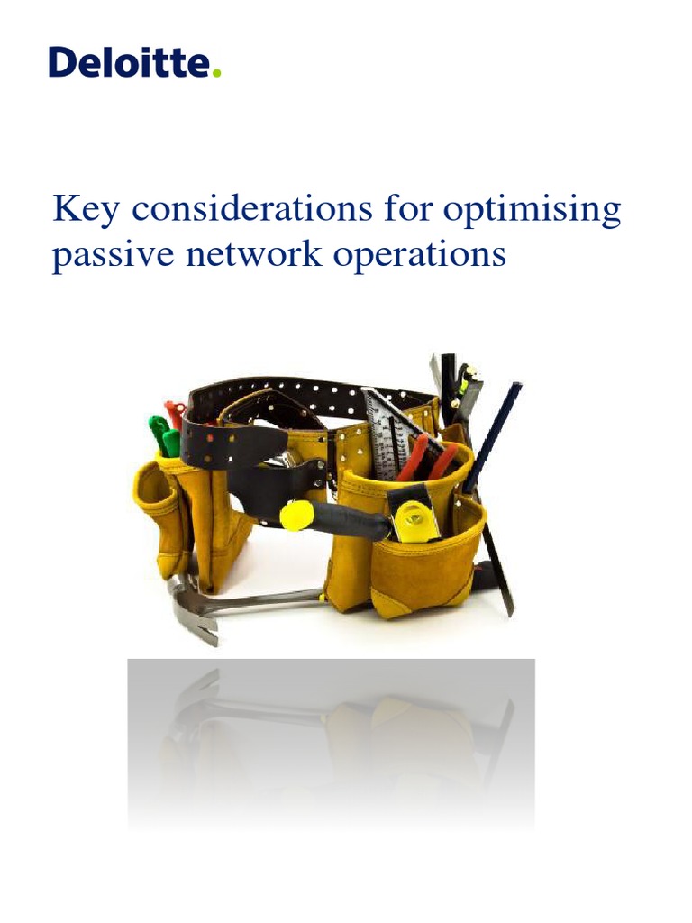 Optimising Passive Network Operations | PDF | Outsourcing | Electrical Grid