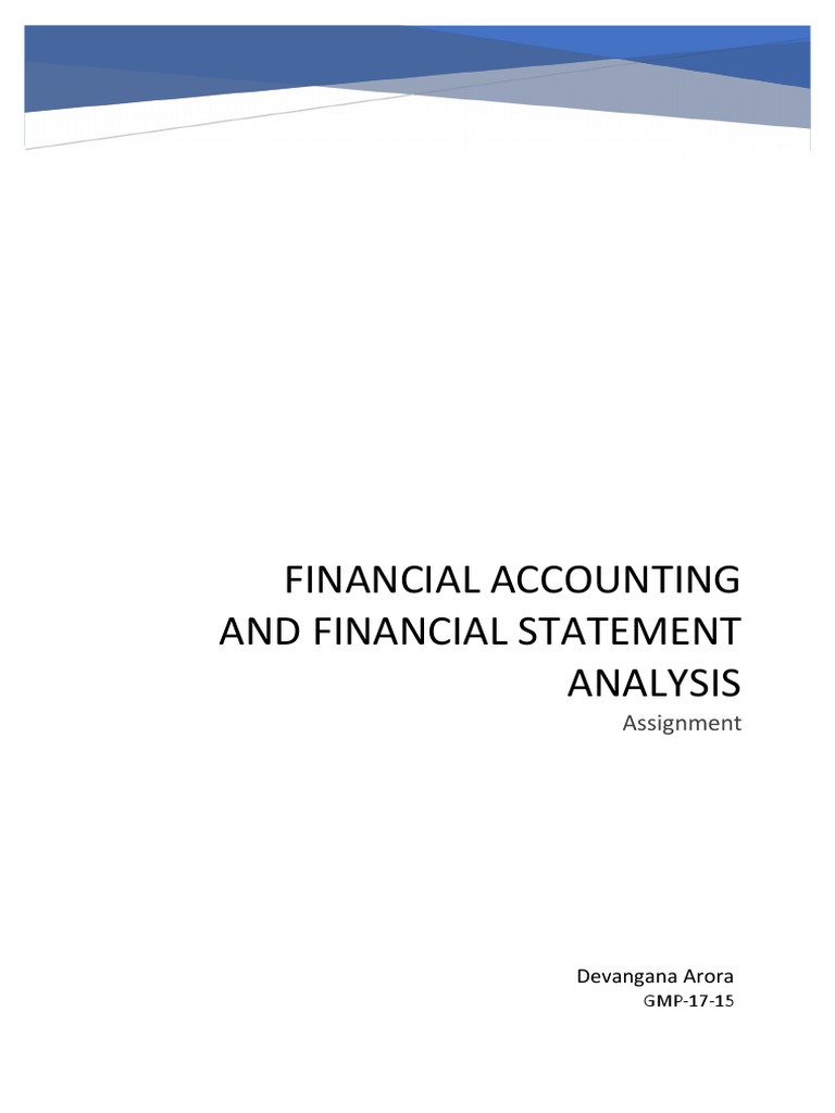 Financial Statements Analysis | PDF | Financial Statement | Cash Flow ...