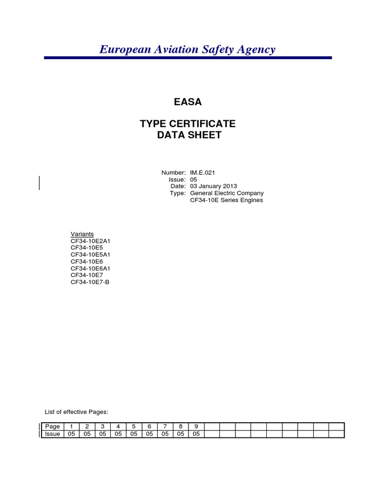CF34 10e | PDF | Turbine | Engines