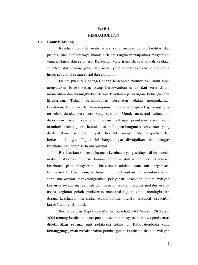 Laporan Puskesmas Hamadi | PDF