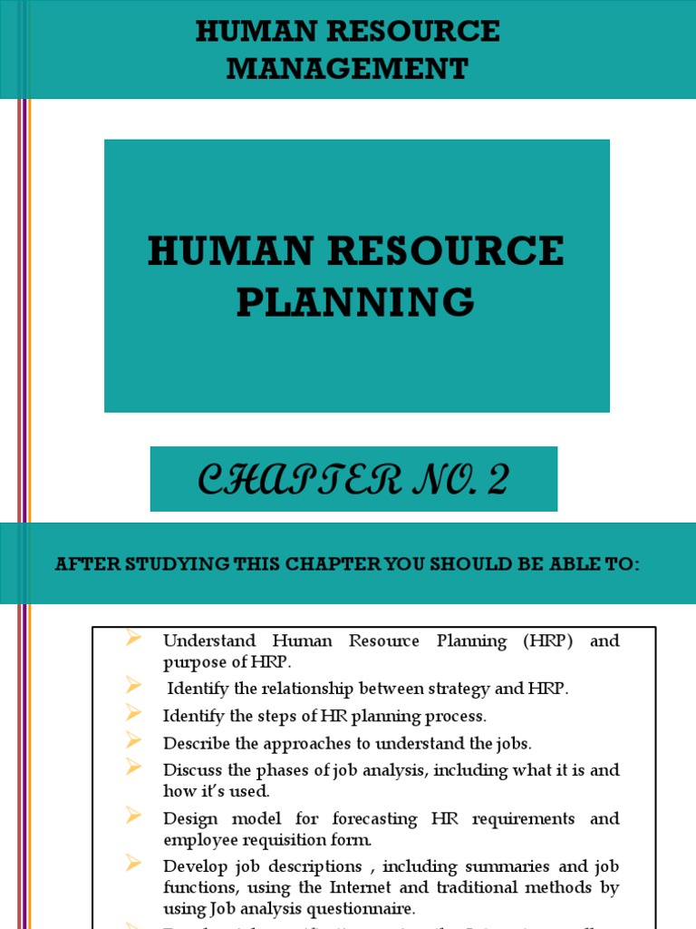 Unit-3 Human Resource Planning Process | PDF | Competence (Human ...