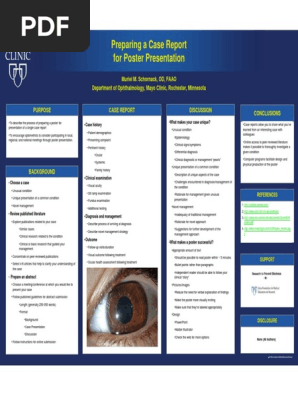Case Report Poster Presentation Template