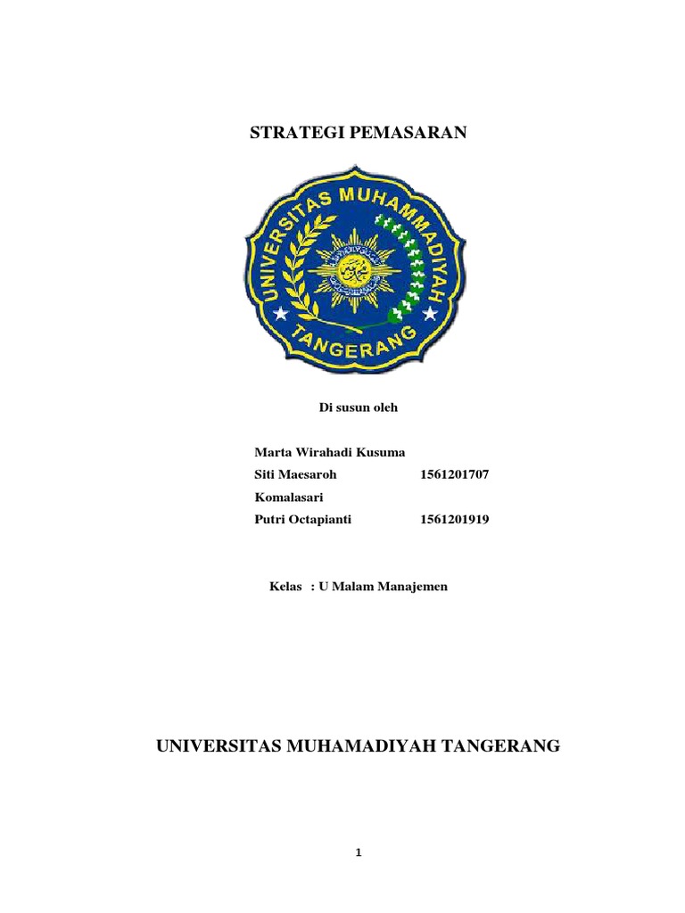 Strategi Pemasaran Umt | PDF