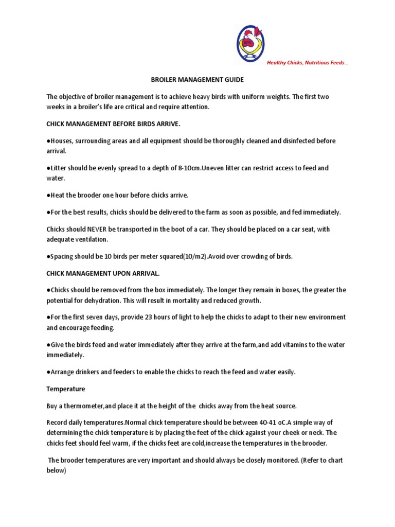 Broiler Management Guide | PDF | Broiler | Birds Broiler Management Guide | PDF | Broiler | Birds