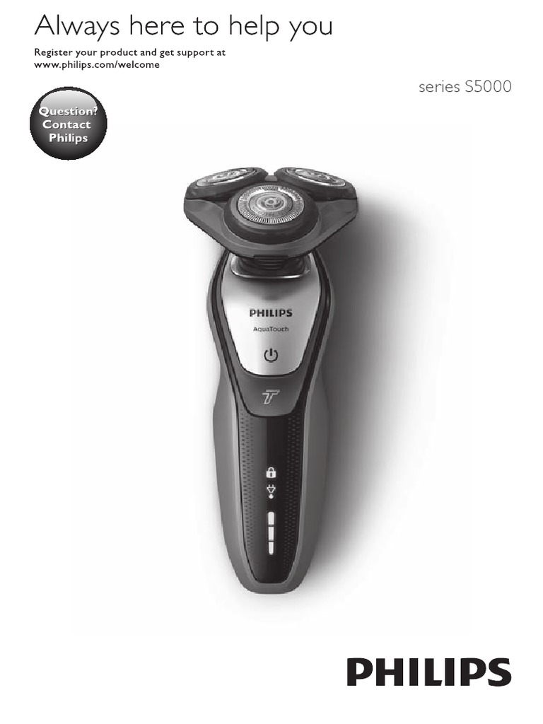Philips Series S5000 | PDF | Shaving | Battery (Electricity)