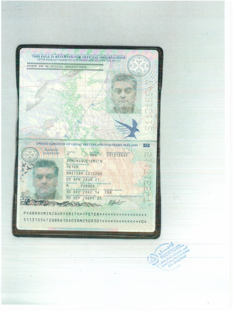 Passport Copy For Mr. Peter | PDF