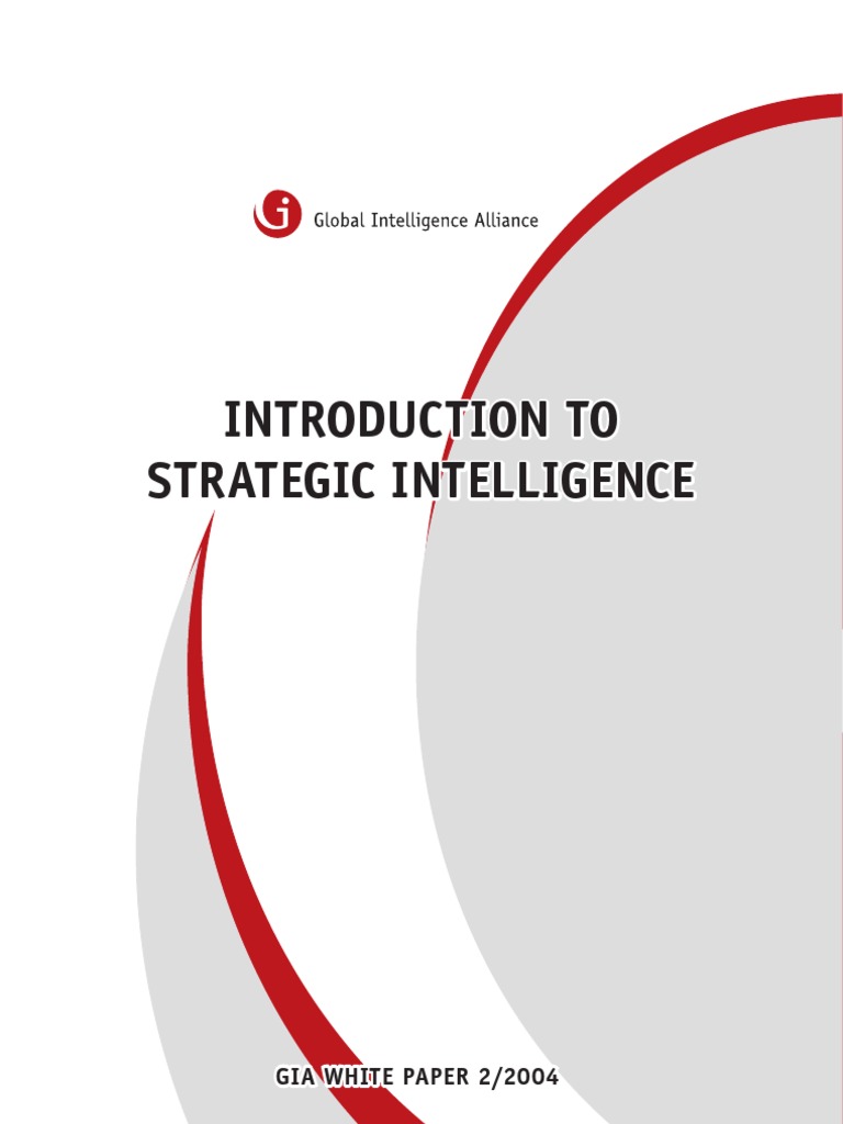Introduction To Strategic Intelligence | PDF | Strategic Management ...