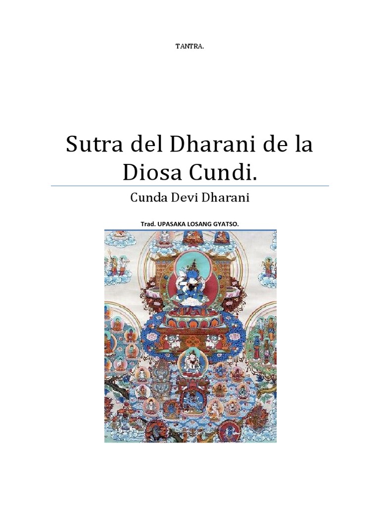 Sutra Del Dharani de La Diosa Cundi. | PDF | Sutra | Budeidad