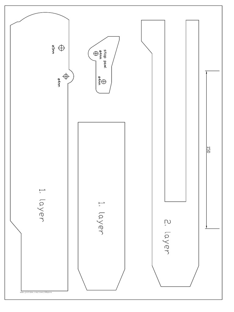 Rubber Band Gun Plans and Templates | PDF
