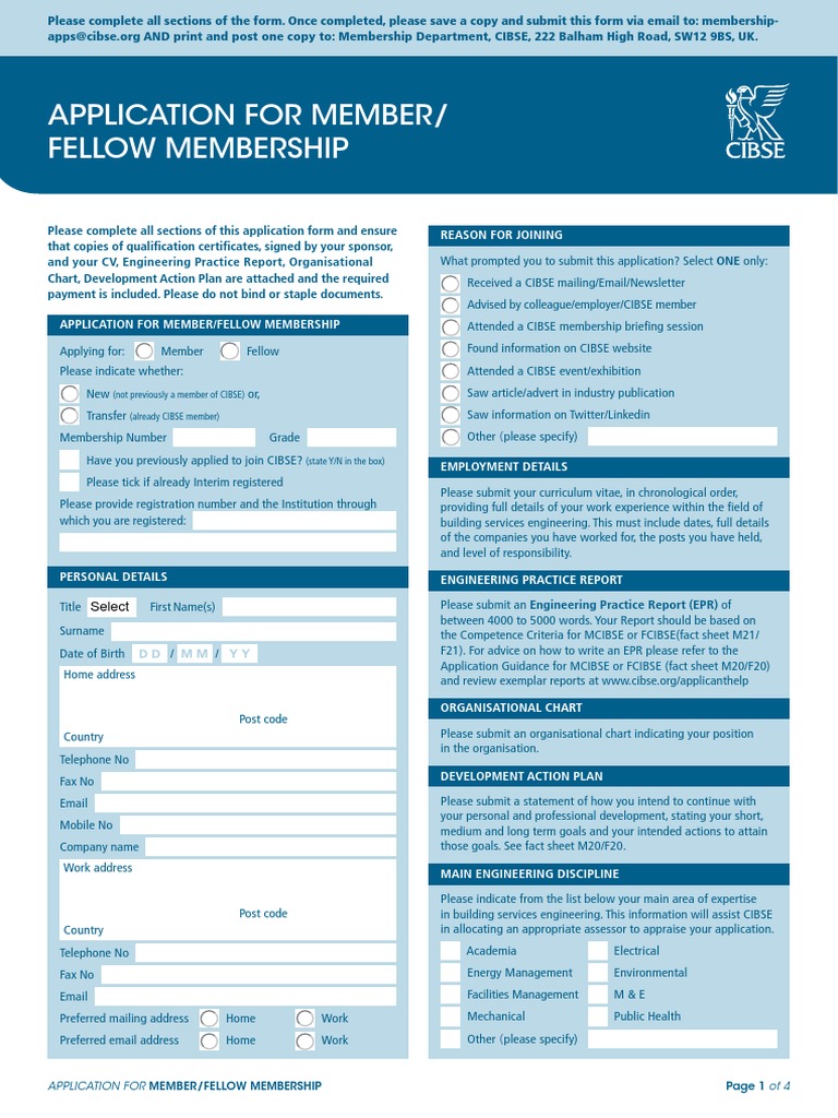 Member Fellow Application Form | PDF | Debit Card | Credit Card
