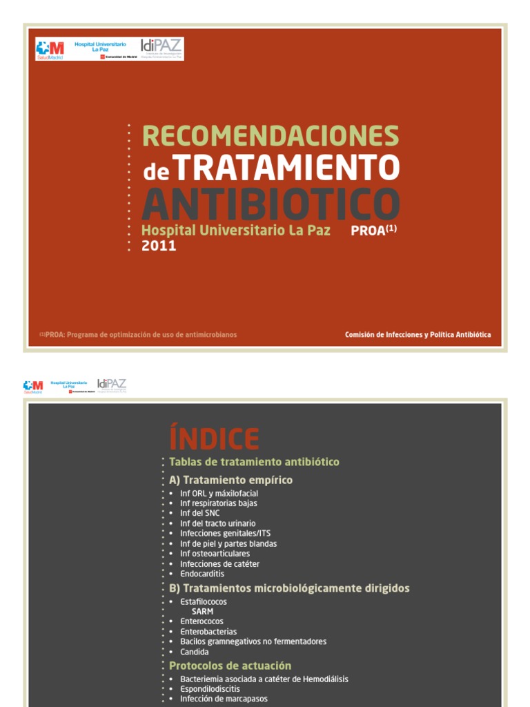 Protocolos Antibi - Ticos Hospital La Paz | PDF | Neumonía | Antibióticos