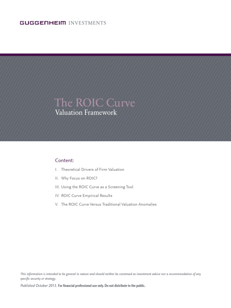 ROIC Curve: A Valuation Screening Tool | PDF | Valuation (Finance ...