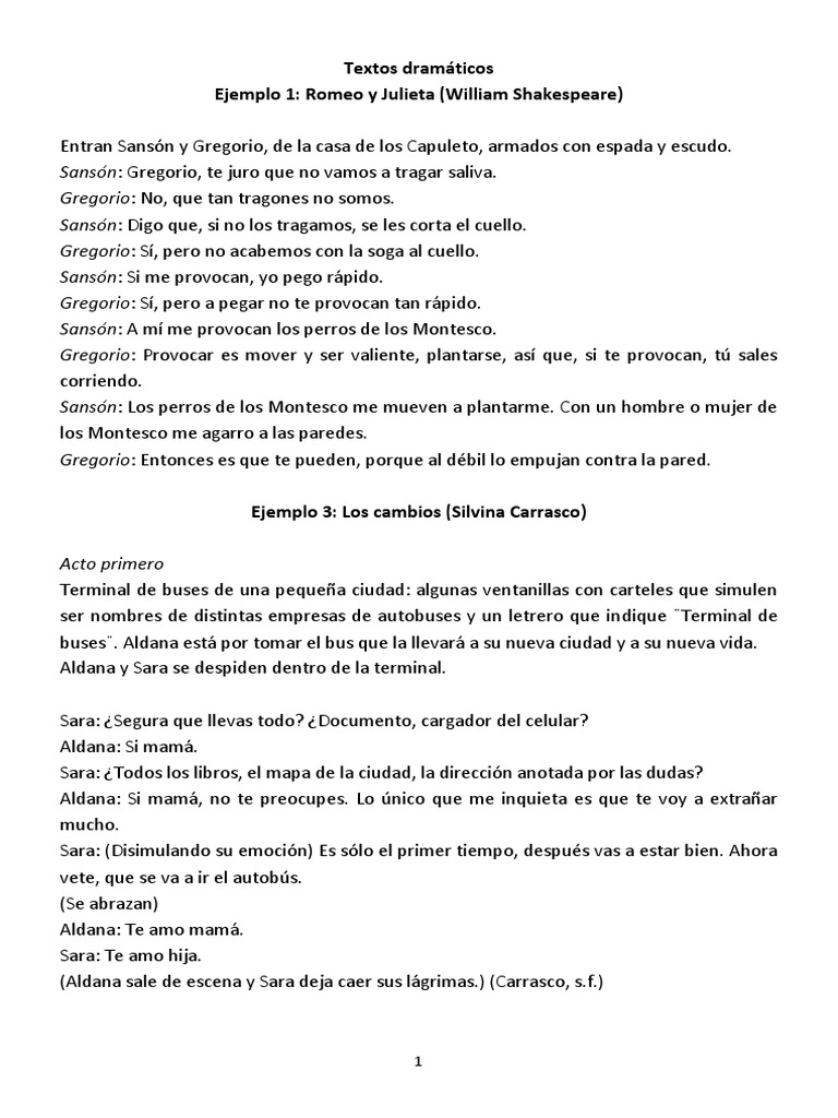 Textos dramáticos | Ocio