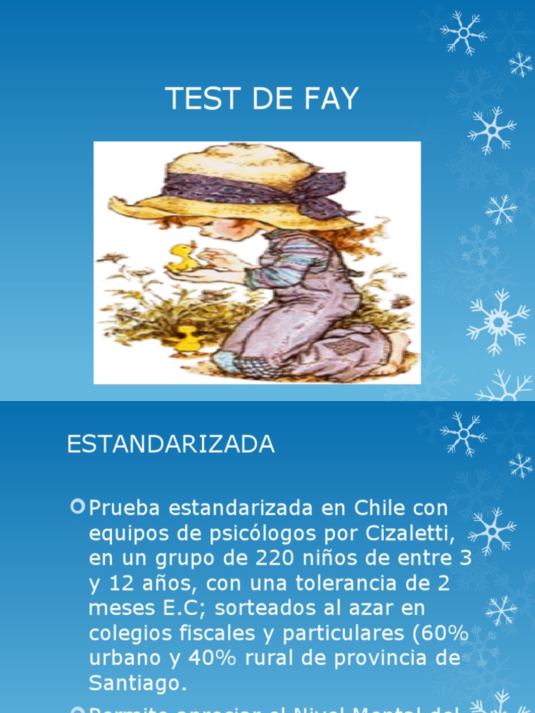 TEST DE FAY PPT